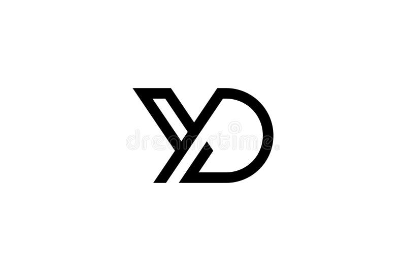 Letter YD Logo Design Vector Stock Vector - Illustration of identity ...