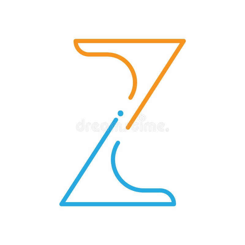 Simple Letter Z. Vector Illustration Decorative Design Stock Vector ...