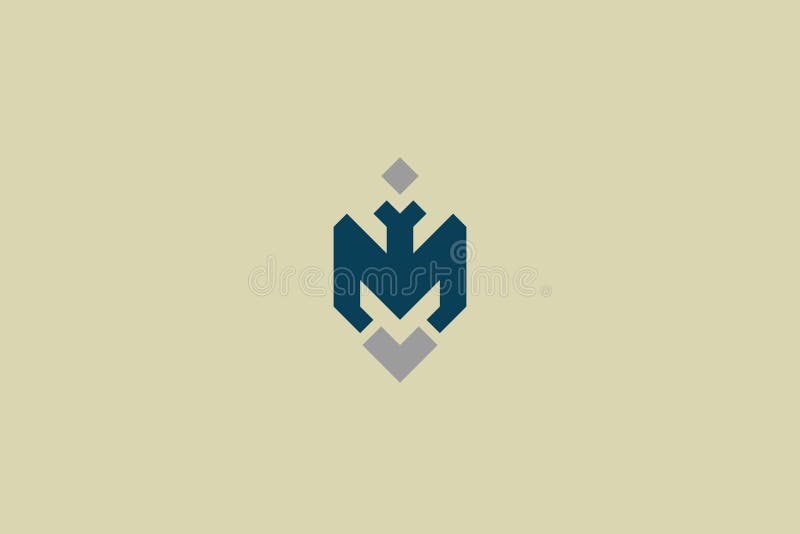 Simple Lettre De Luxe M Logo Illustration de Vecteur - Illustration du ...