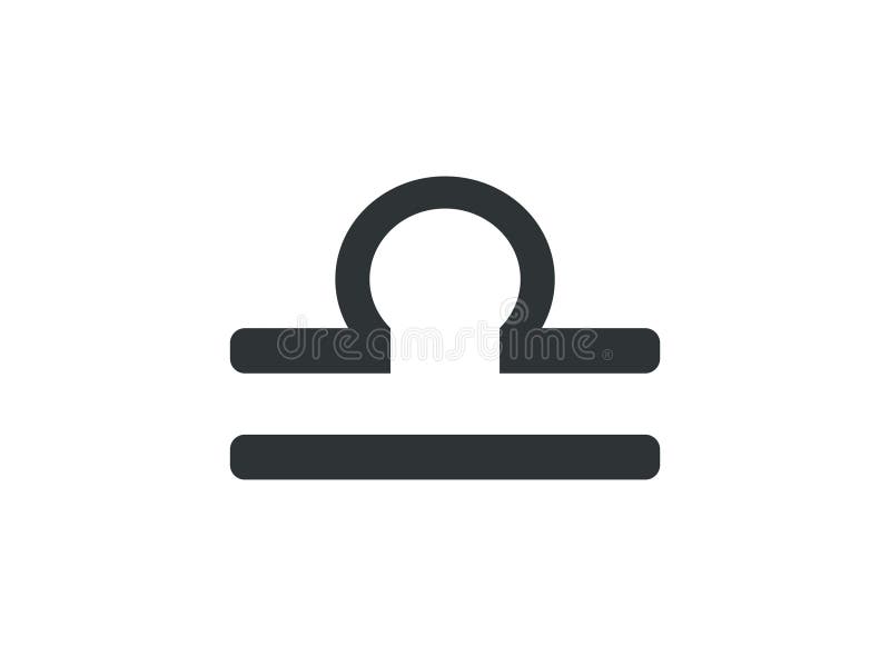 Simple Libra Astrological Sign. Concept of Astrology Stock Vector ...