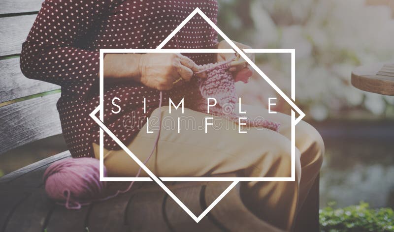 Simple Life Enjoy Meditation Mindful Natural Concept Stock Image ...