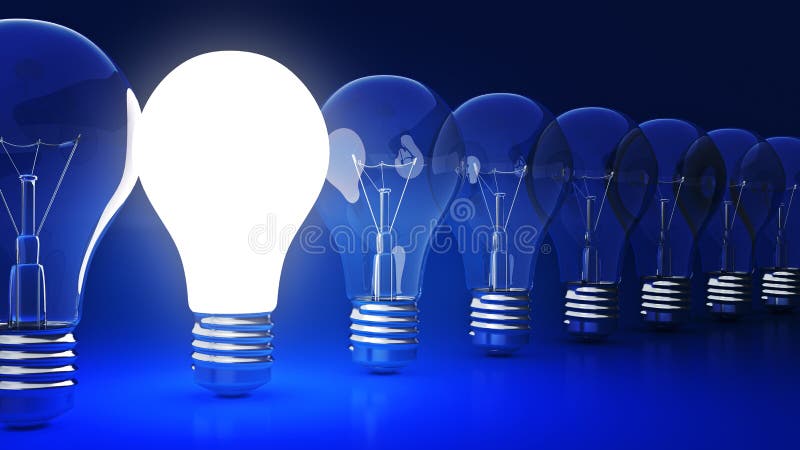 Simple light bulbs. stock illustration. Illustration of hang - 90760955