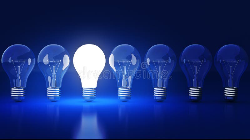 Simple light bulbs. stock illustration. Illustration of creative - 90760962