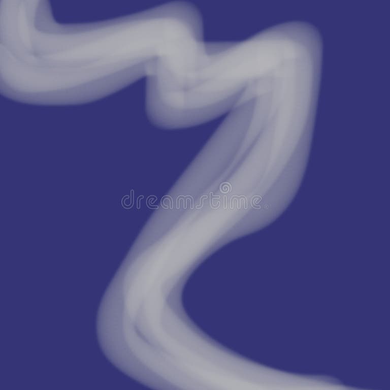 Wispy Smoke Design on Blue Background Stock Illustration - Illustration ...
