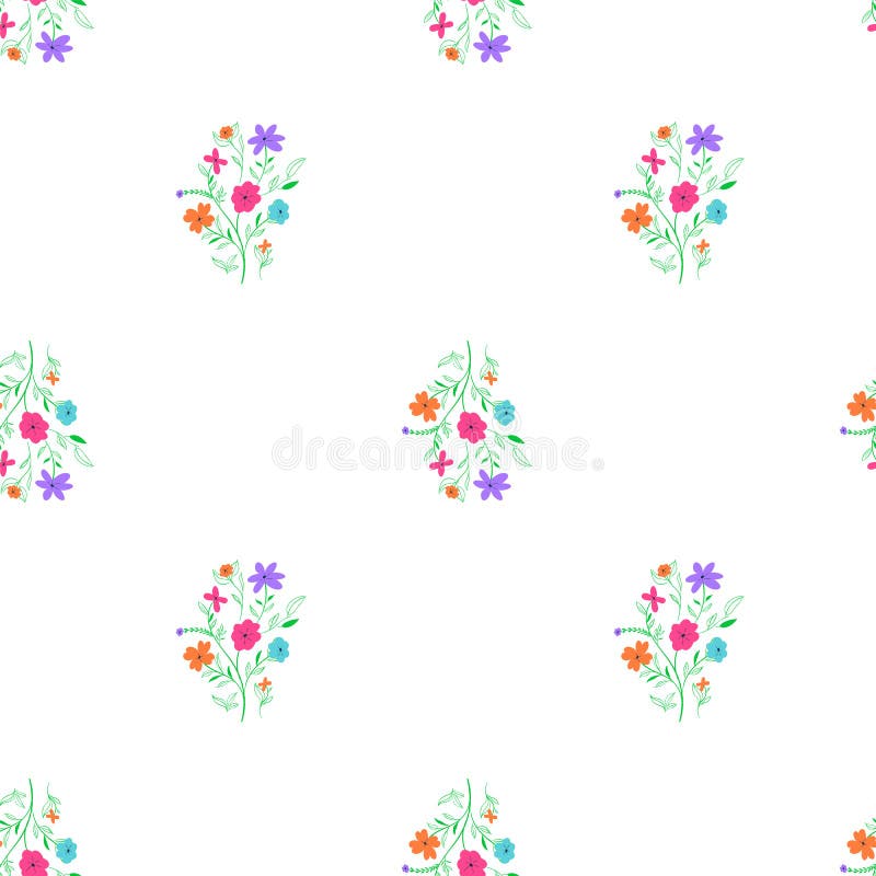 Flowered Tileable Pattern Stock Illustrations – 26 Flowered Tileable ...