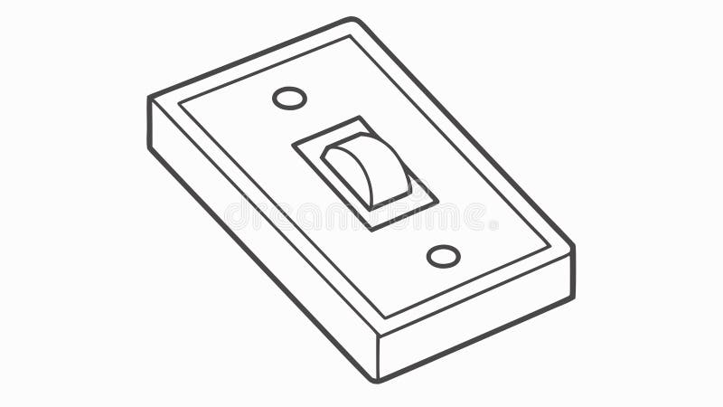 Simple Light Switch. Electrical Power Control Icon, Vector Design ...