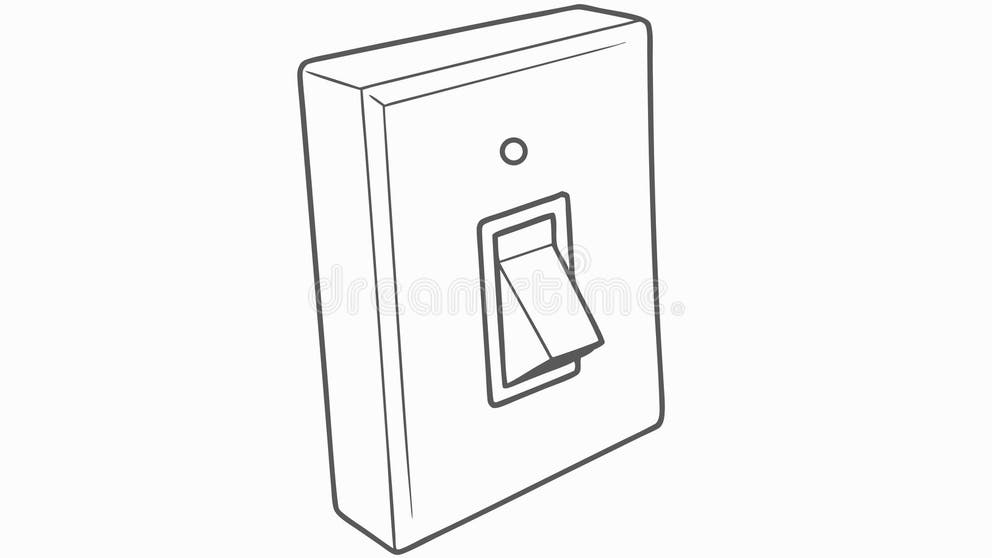 Simple Light Switch, Home Electrical Control, Vector Design Generative ...