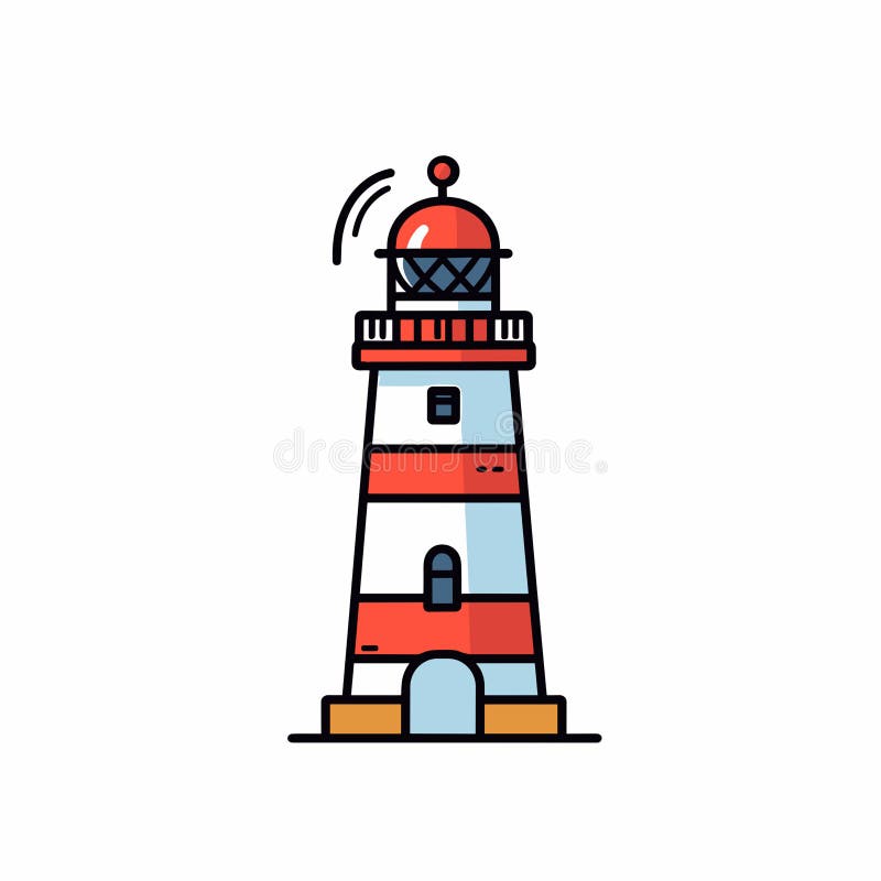 Simple Lighthouse Stock Illustrations – 5,573 Simple Lighthouse Stock ...