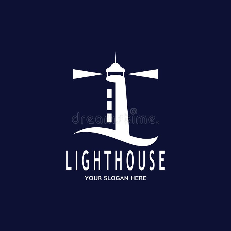 Simple Lighthouse Icon Sign Logo Stock Illustration - Illustration of ...