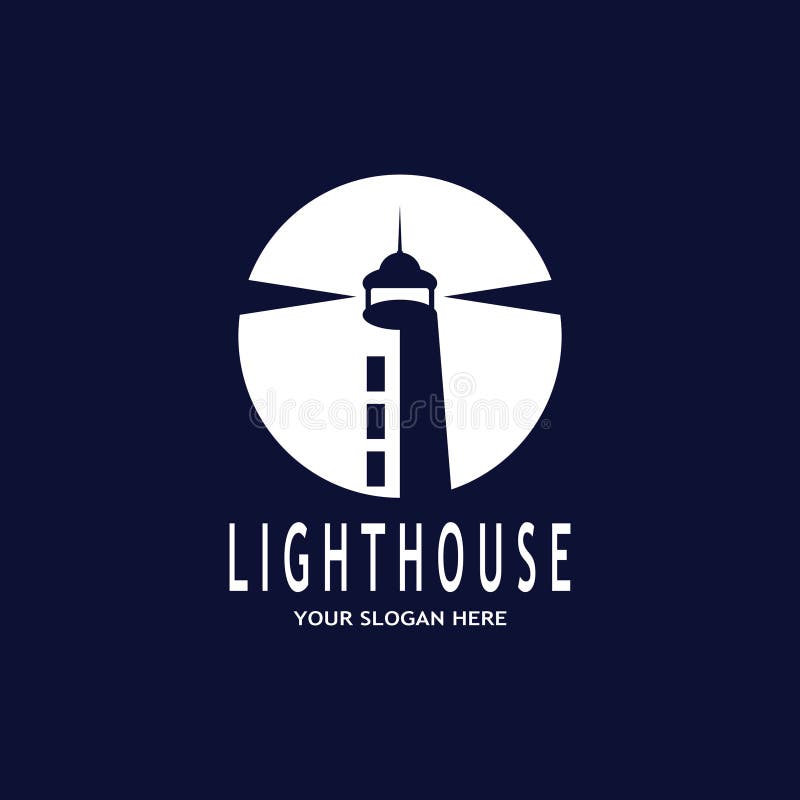 Simple Lighthouse Icon Sign Logo Stock Illustration - Illustration of ...
