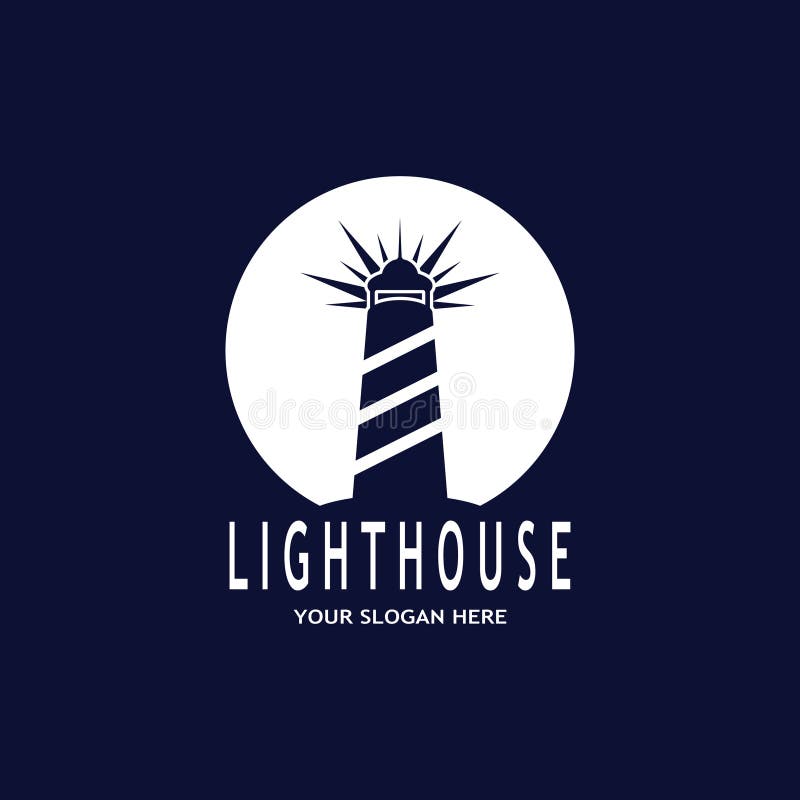 Simple Lighthouse Icon Sign Logo Stock Illustration - Illustration of ...