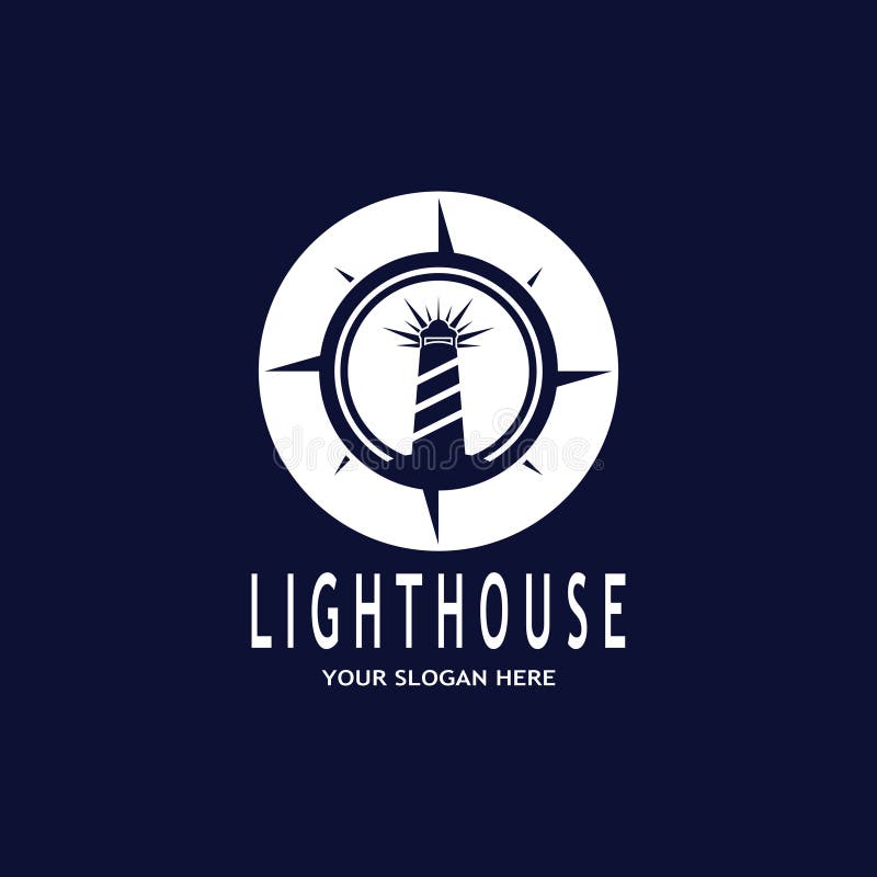 Simple Lighthouse Icon Sign Logo Stock Illustration - Illustration of ...