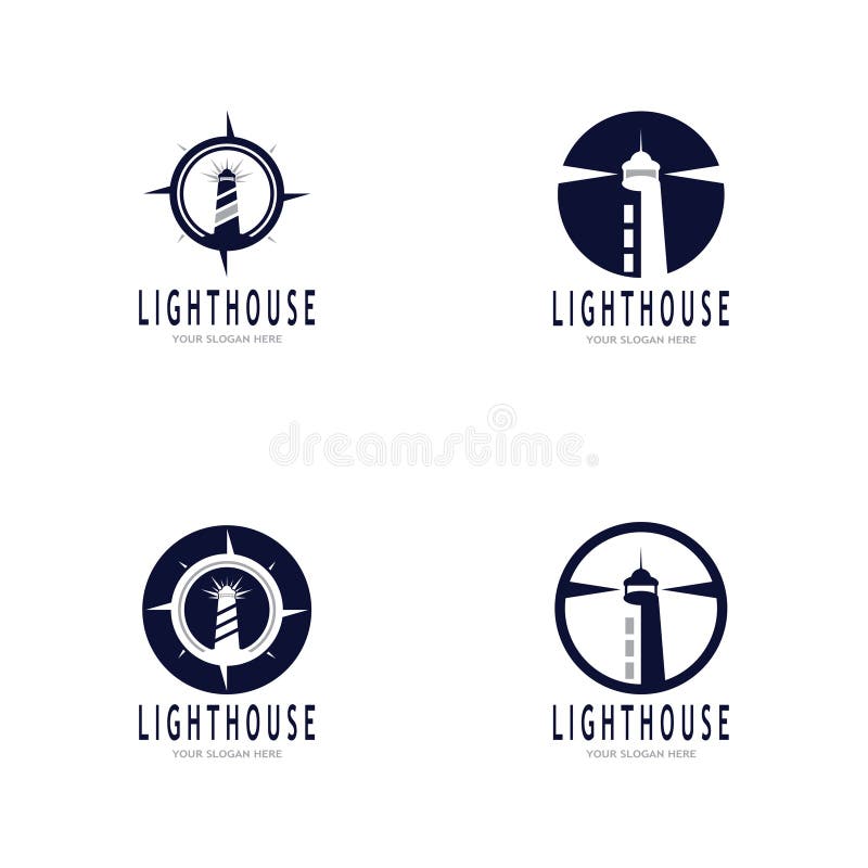 Simple Lighthouse Icon Sign Logo Stock Vector - Illustration of ...