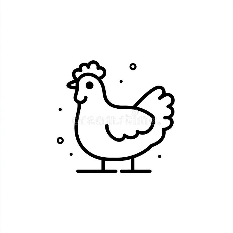 Chicken Line Drawing Vector Design Stock Illustrations – 13,549 Chicken ...