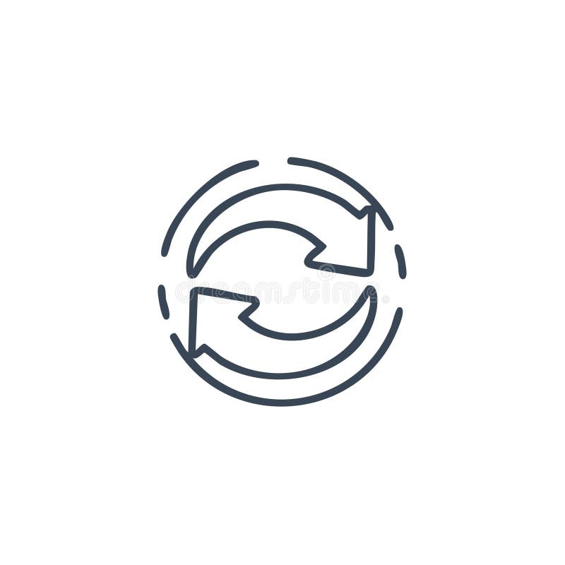 Refresh Circular Arrows Line Stock Illustrations – 1,731 Refresh ...