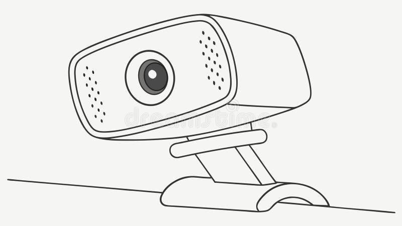 Line Drawing Webcam Stock Illustrations – 324 Line Drawing Webcam Stock ...