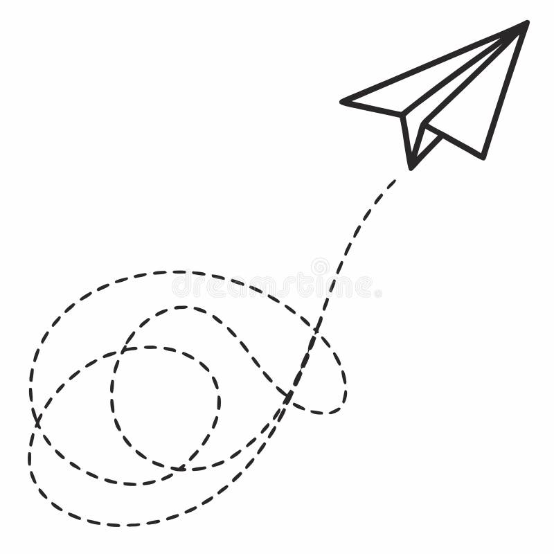 Airplane Flight Path Silhouette Stock Illustrations – 6,082 Airplane ...