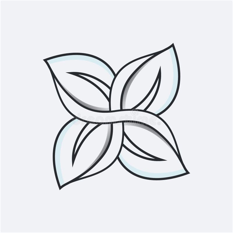 Unique Leaf Pattern stock illustration. Illustration of pattern - 284603478