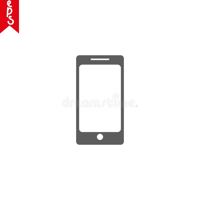 Smartphone Line Outline Style Vector Illustration, Simple Mobile Phone ... Smartphone Line Outline Style Vector Illustration, Simple Mobile Phone ...