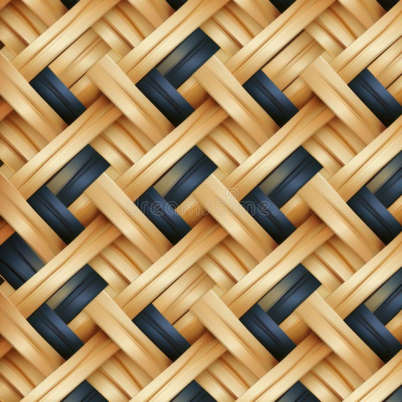 Simple Line Colored Weave Pattern , Generated by AI Stock Illustration ...