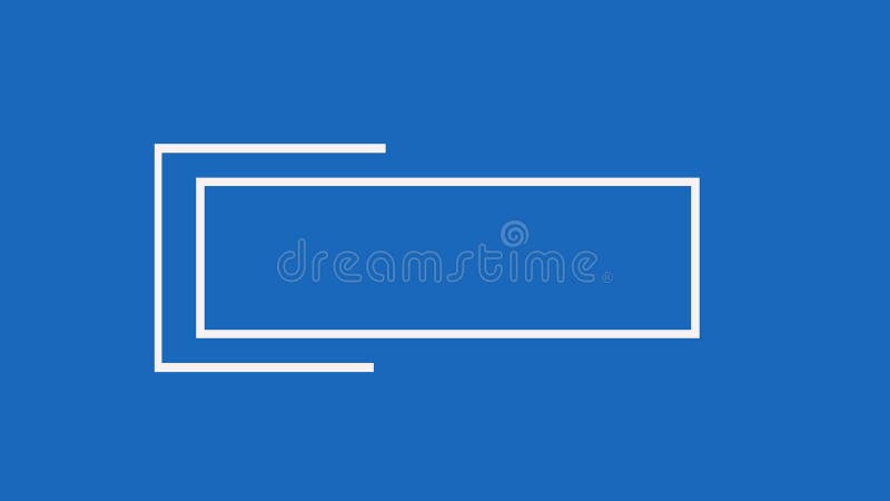 Simple Line Creating a Rectangle Animation Stock Illustration - Illustration of logo, line ...