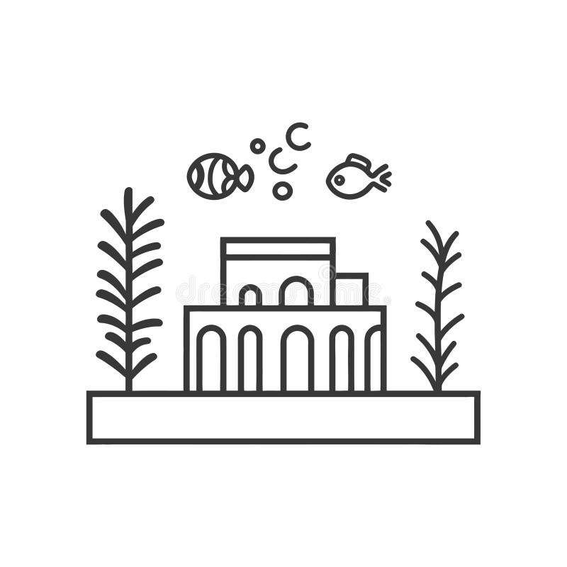 AI-Generated Aquarium Design Stock Vector - Illustration of stylized ...