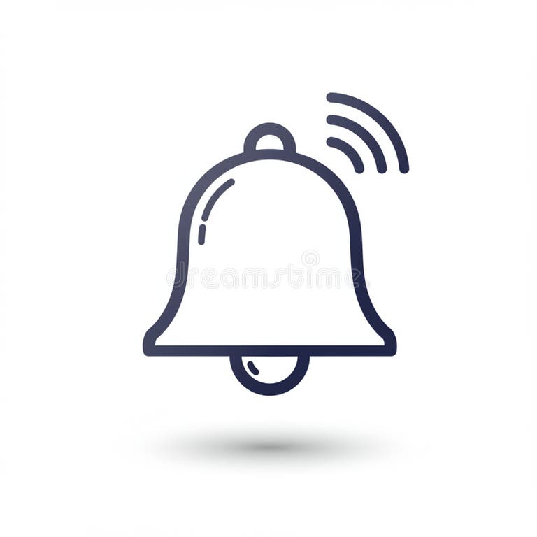 Single Bell Outline Stock Illustrations – 2,465 Single Bell Outline ...