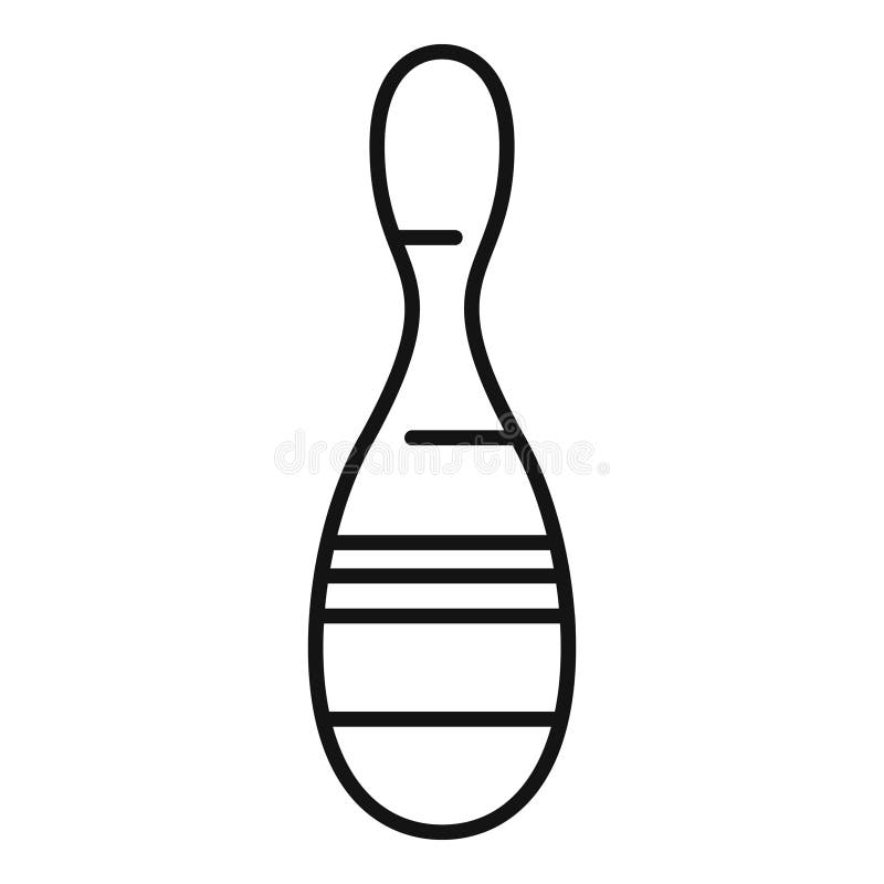 Skittle Bowling Icon Representing Bowling Game Played with Ball and ...