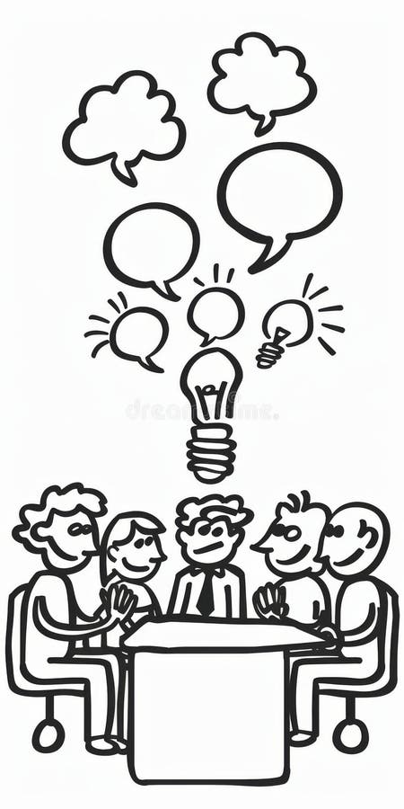 Business Brainstorming Session Stock Illustrations – 3,349 Business ...