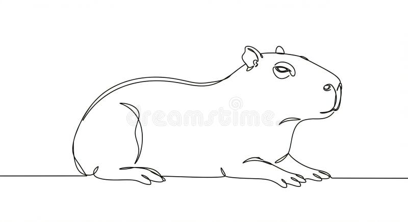Simple Capybara Stock Illustrations – 876 Simple Capybara Stock ...