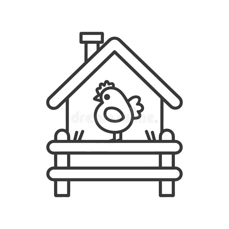 AI-Generated Chicken Coop Icon Stock Illustration - Illustration of ...