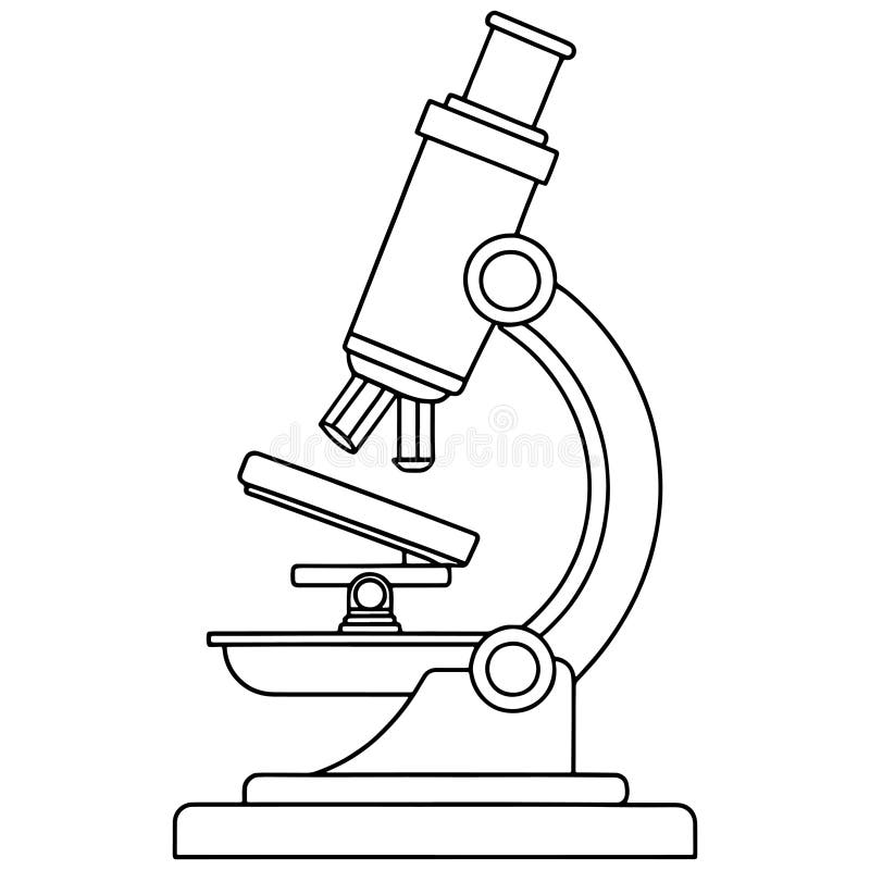 Microscope Line Drawing Stock Illustrations – 6,363 Microscope Line ...