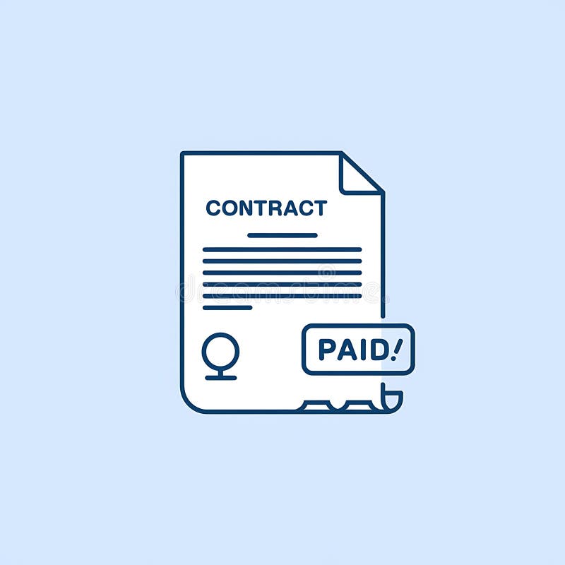 Paid Contract Document Agreement, Invoice, Settlement, Payment ...