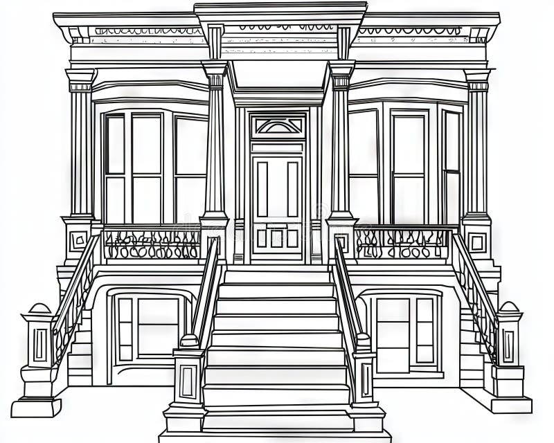 12,618 Line Drawing Building Stock Photos - Free & Royalty-Free Stock ...