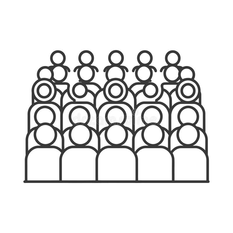 People Sitting Group Line Drawing Stock Illustrations – 728 People ...