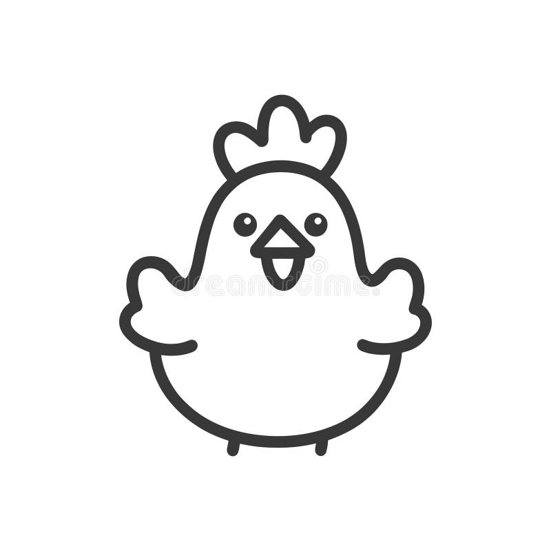 Cute Chick Icon stock illustration. Illustration of depicts - 369931236