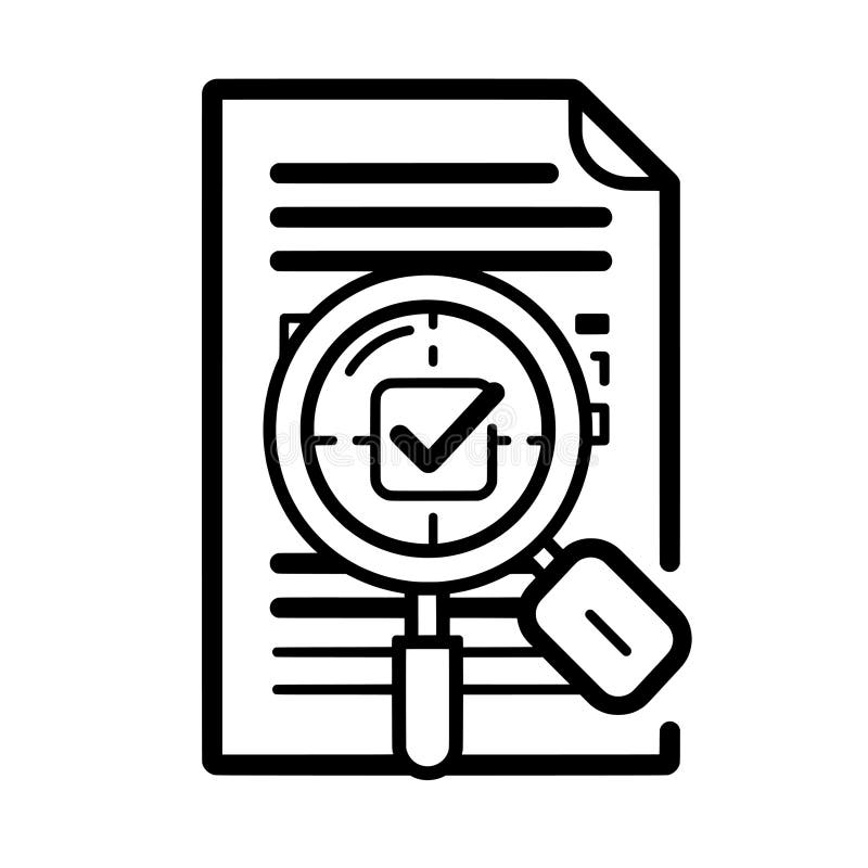 Graph Check Mark Icon Doodle Illustration Stock Illustration ...