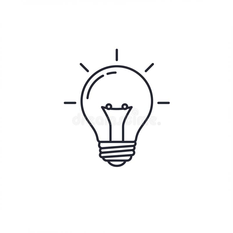 Ideas Light Bulb Line Drawing Stock Illustrations – 4,401 Ideas Light ...