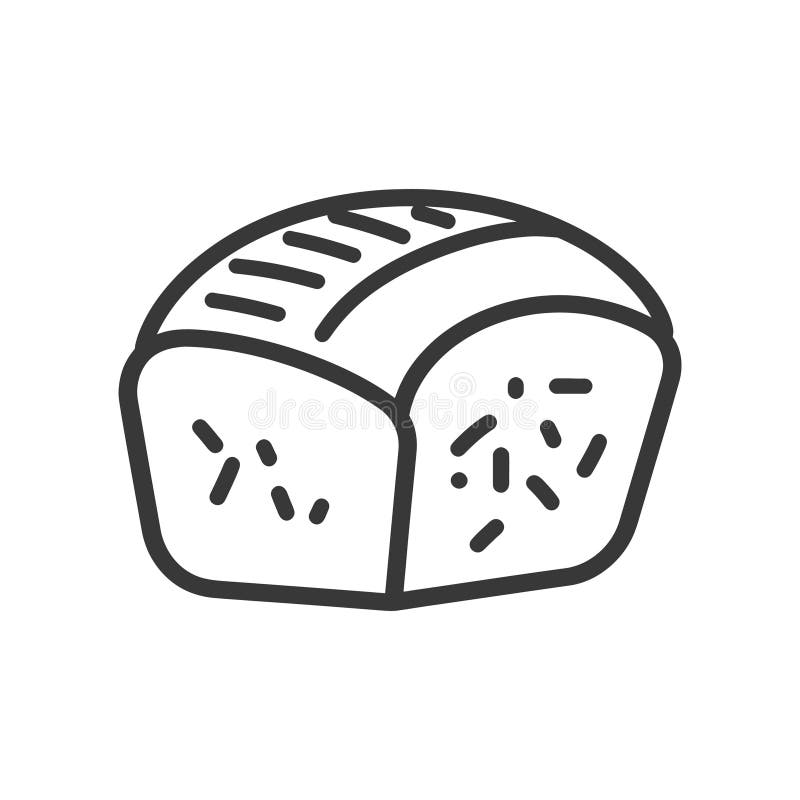 AI-Generated Loaf of Bread stock vector. Illustration of simple - 369930858