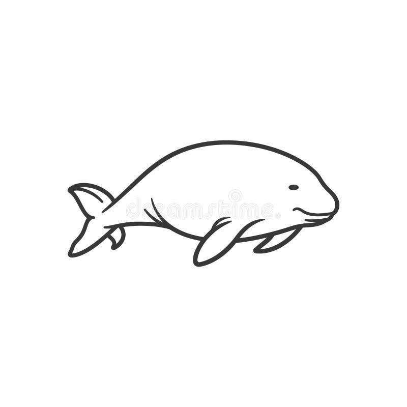 Manatee Outline My Little Book Of Manatees