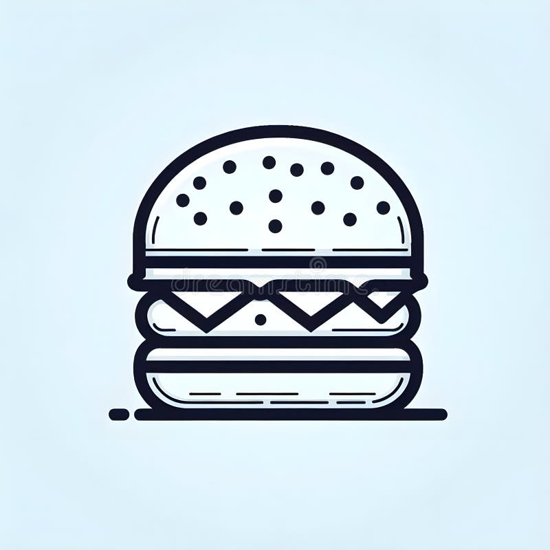 Minimalist Burger Logo Design with a Modern Touch Stock Vector ...