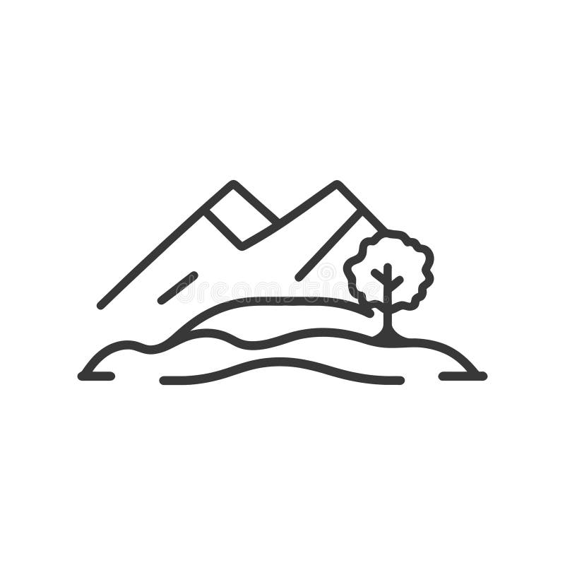 AI-Generated Mountain Landscape Icon Stock Vector - Illustration of ...