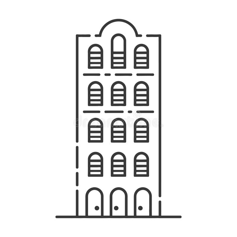 AI-Generated Building Icon stock vector. Illustration of elevation ...