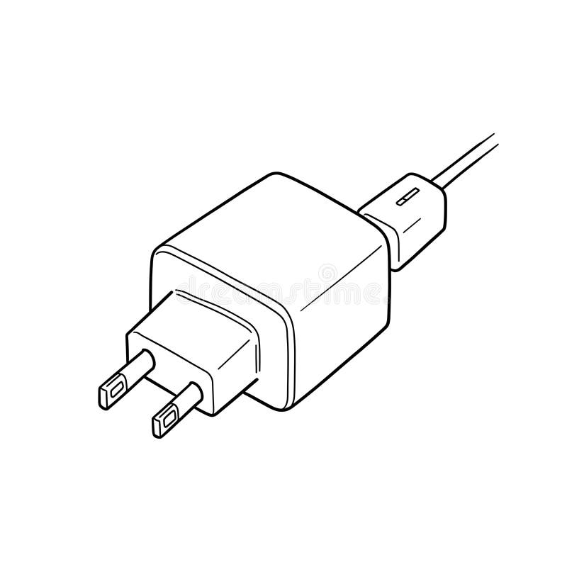 AI-Generated Phone Charger Illustration Stock Illustration ...