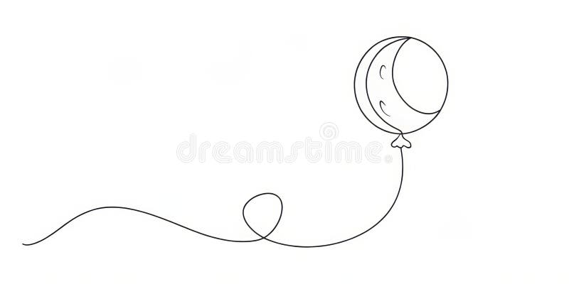 Balloon Drawing Simple Stock Illustrations – 36,952 Balloon Drawing ...