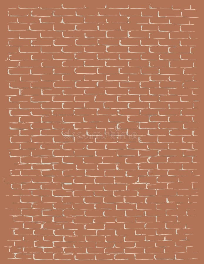 Simple Line Drawing of Urban Brick Wall Texture Stock Vector ...