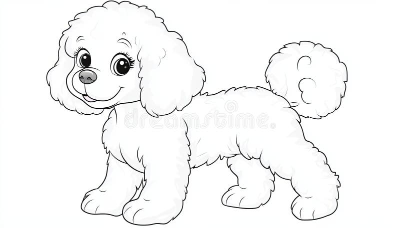 Poodle Line Drawing Vector Stock Illustrations – 1,014 Poodle Line ...