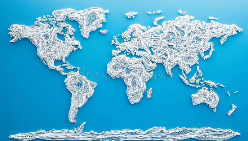 Simple World Map Drawing 8,397 World Map Drawing Stock Photos,