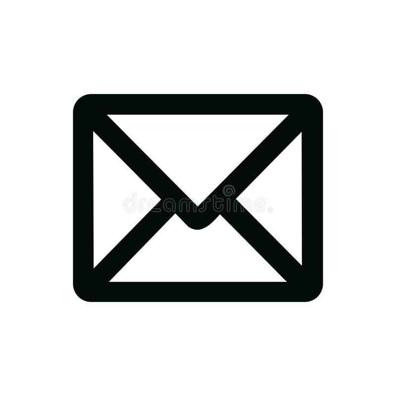 Simple Line Envelope Email Communication Message Icon Stock ...
