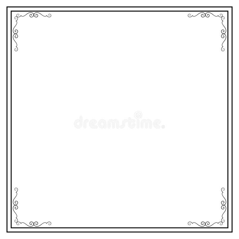 Simple Line Border Stock Illustrations – 138,591 Simple Line Border ...
